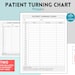Patient Positioning and Turn Chart, Patient Repositioning Chart ...