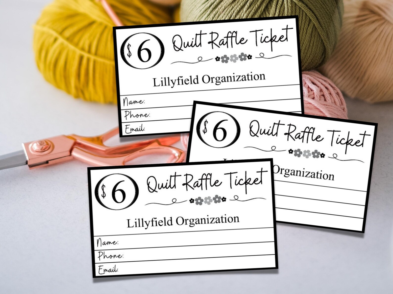 Editable Quilt Raffle Ticket, Ticket Printable, Editable Quilting ...