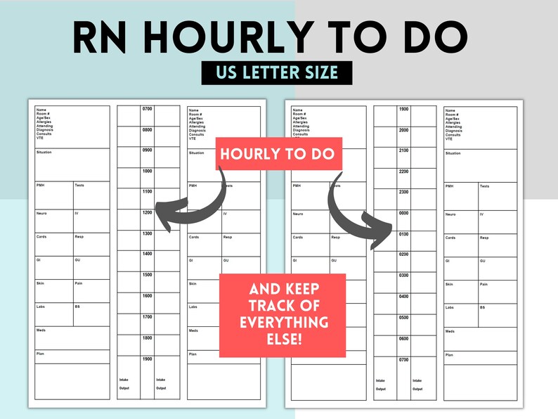 Nurse Hourly Shift Schedule, 2 Patient Medication, Nursing Shift ...