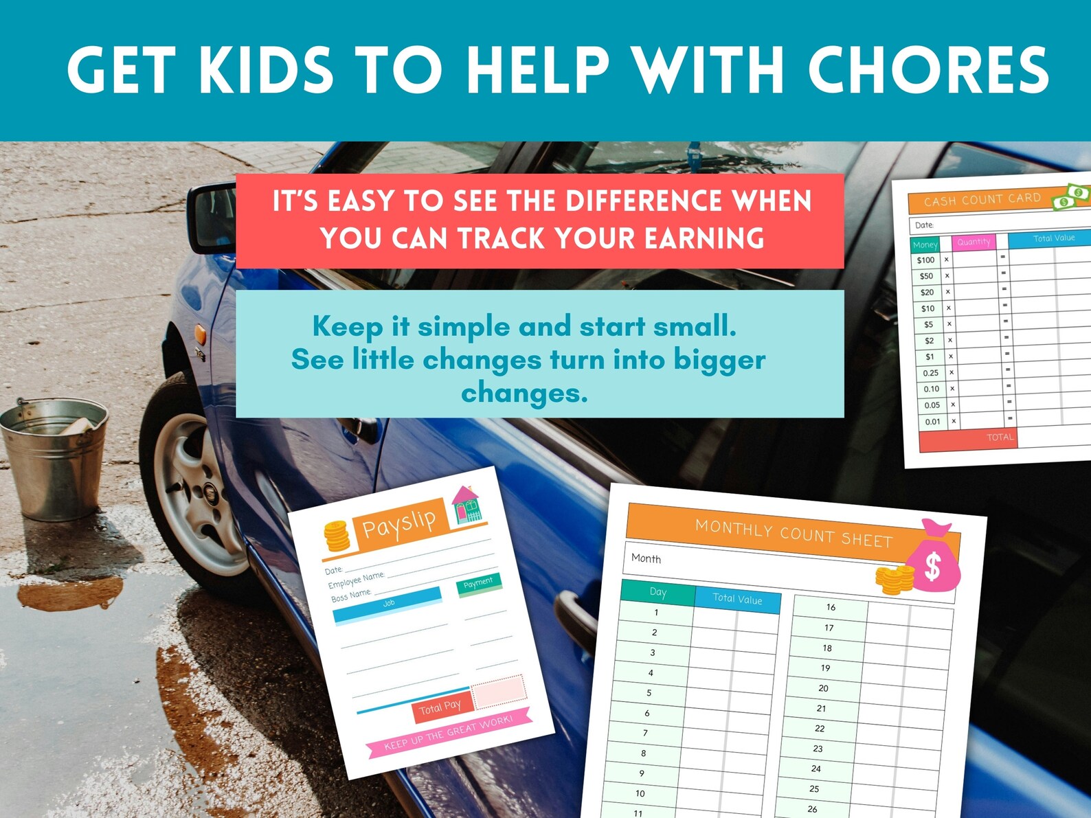 Payslip for Kids, Printable Kids Paystub, Kids Paycheck, Earn Money ...