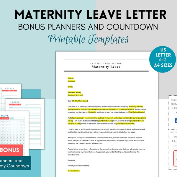 Maternity Planner - Etsy