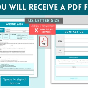Wound Care Patient Information Sheet, Doctors Notes, Wound After Care ...