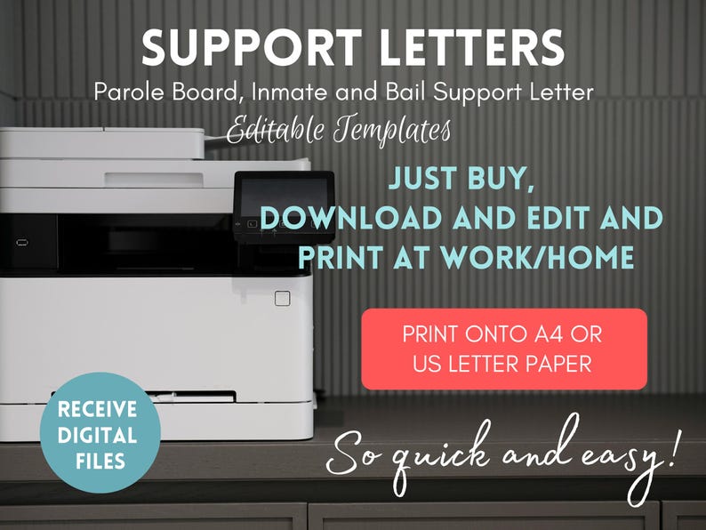 Court Character Reference Letter, Inmate Support Letter, Parole Board ...