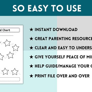 Reward Chart, Toddler Reward Chart, Reward Chart Printable, Kids ...