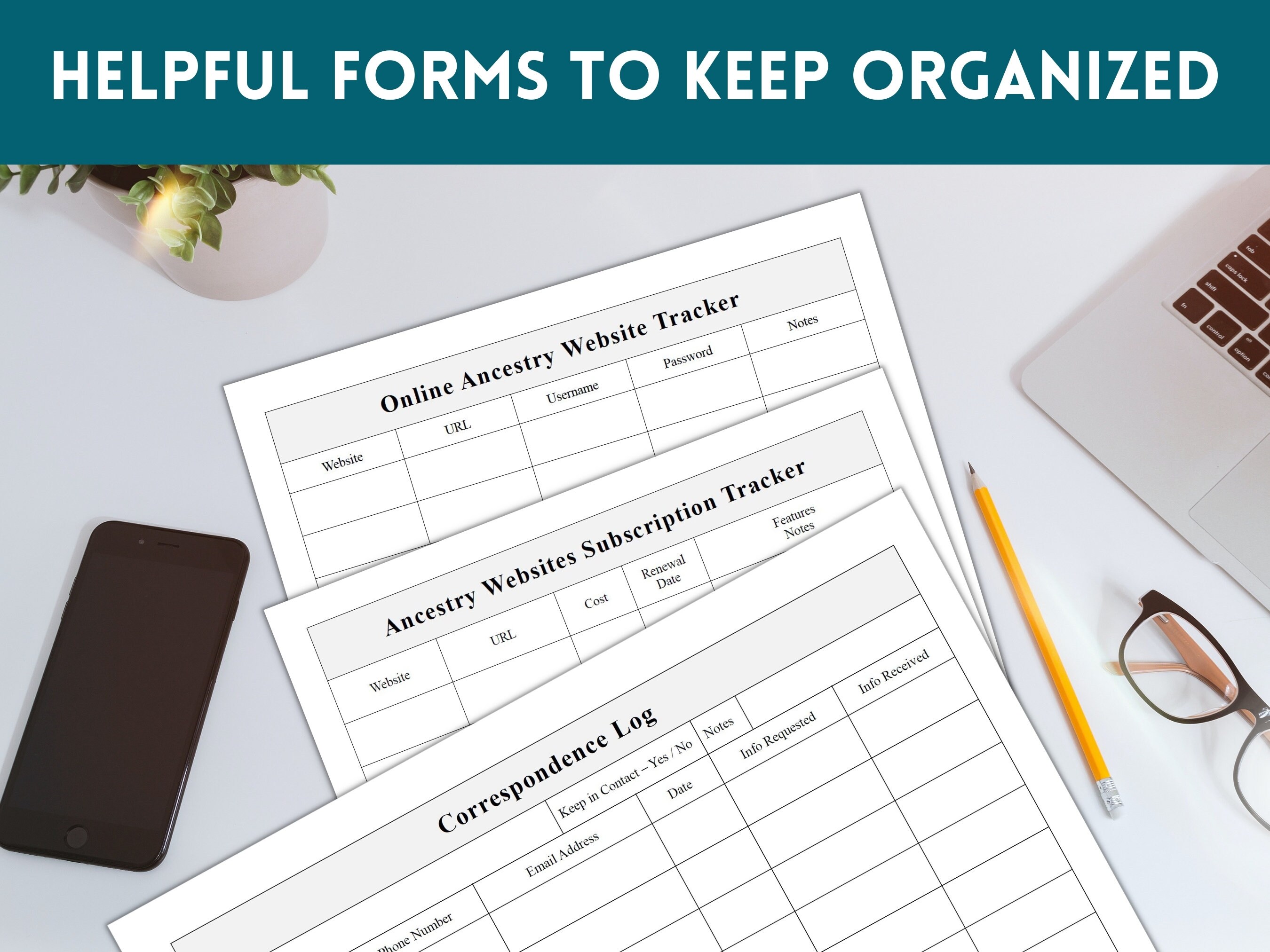 Family Tree Chart, Research Template, Family History, Family Reunion ...