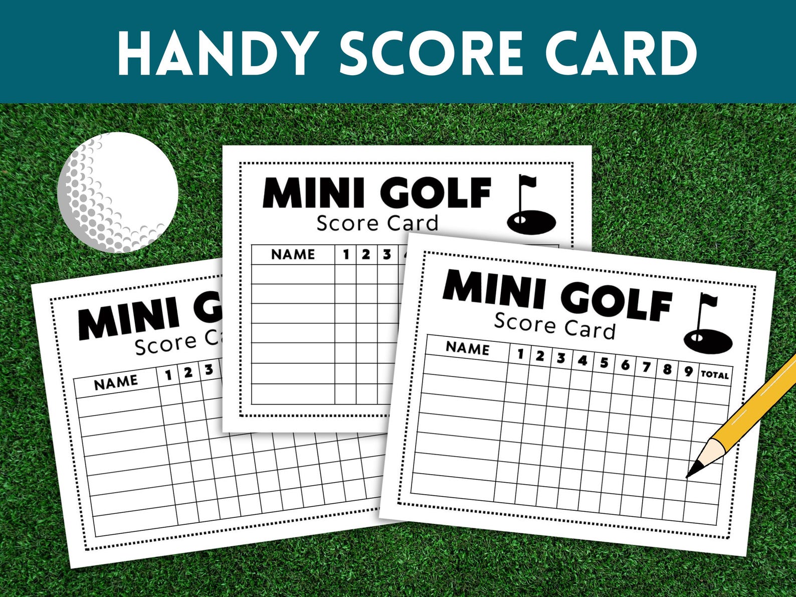 Printable Mini Golf Score Card, Mini Golf Putt Putt Party Score Sheet ...