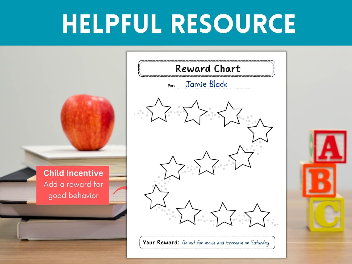 Reward Chart, Toddler Reward Chart, Reward Chart Printable, Kids ...