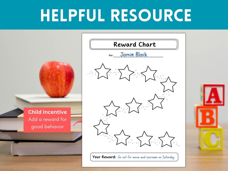 Reward Chart, Toddler Reward Chart, Reward Chart Printable, Kids ...