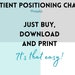 Patient Positioning and Turn Chart, Patient Repositioning Chart ...