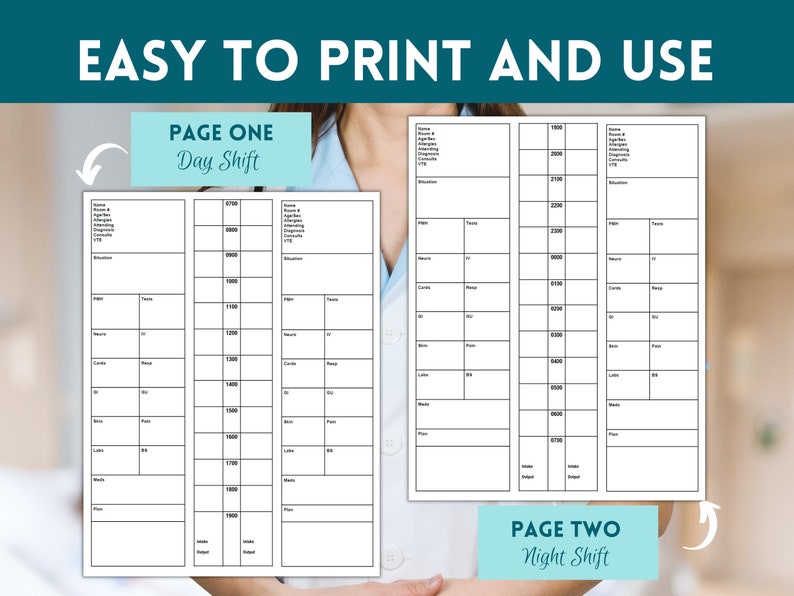 Nurse Hourly Shift Schedule, 2 Patient Medication, Nursing Shift ...