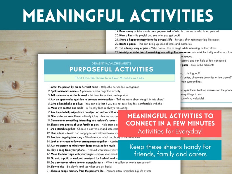 Dementia Bundle, Dementia Activities, Reminiscing Game for Seniors ...