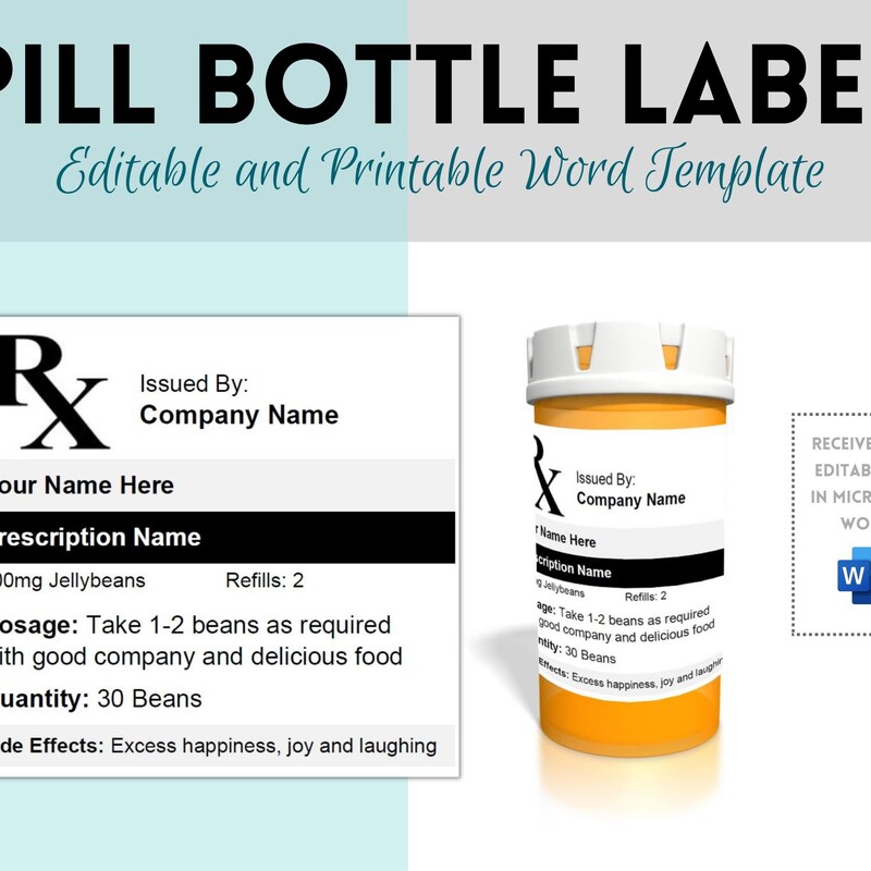 Rx Label - Etsy