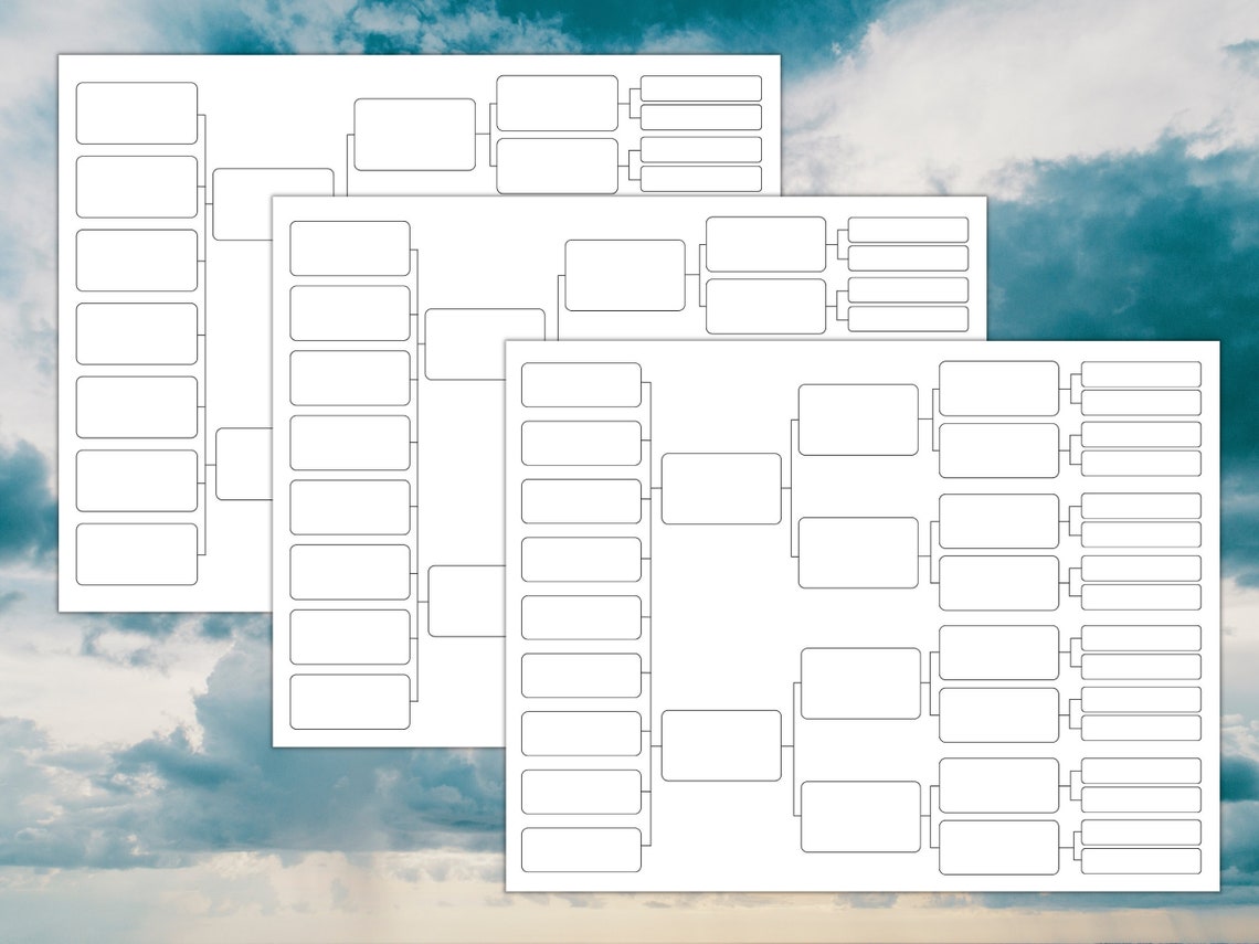 Blank Family Tree Chart Template, Family History, Pedigree Chart ...