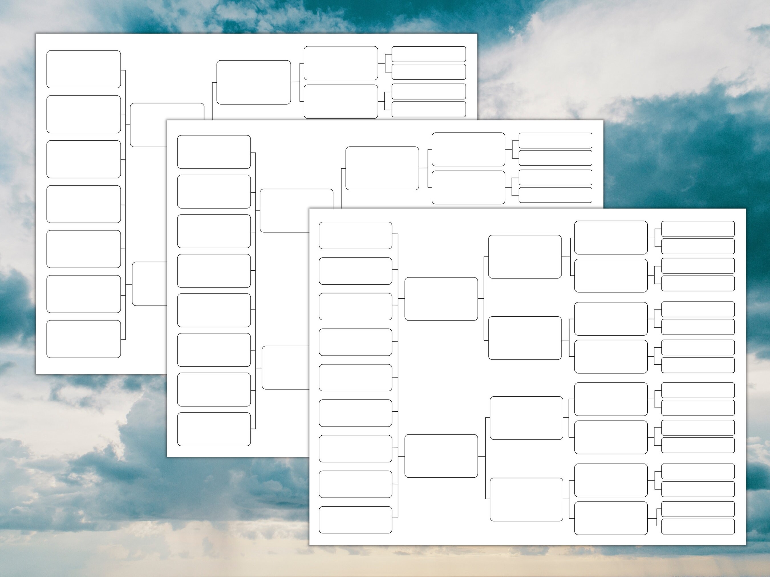 Blank Family Tree Chart Template, Family History, Pedigree Chart ...