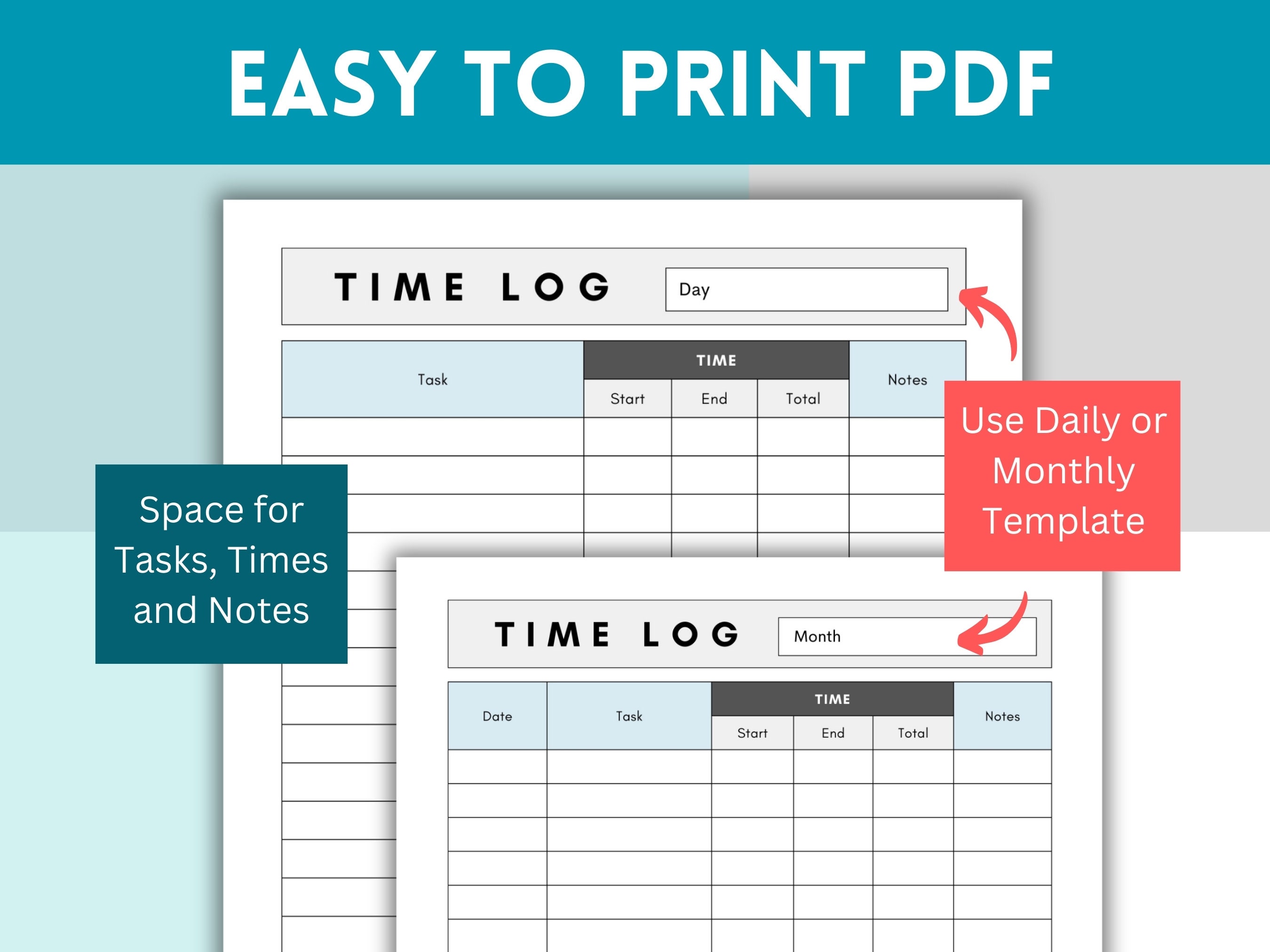 Time Log Printable, Work Log Sheet, Time Tracker, Working Hours ...