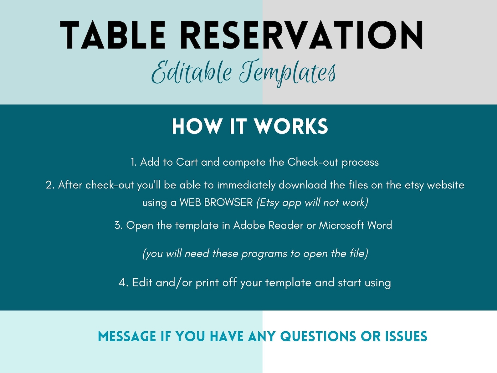 Editable Table Reservation List, Restaurant Table Reservation Form ...