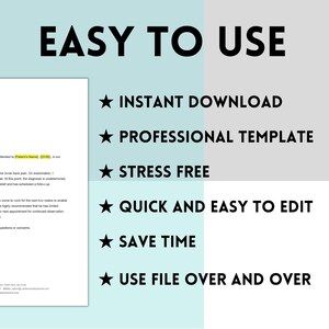 Doctor's Note, Doctor's Letter, Medical Certificate, Printable Medical ...