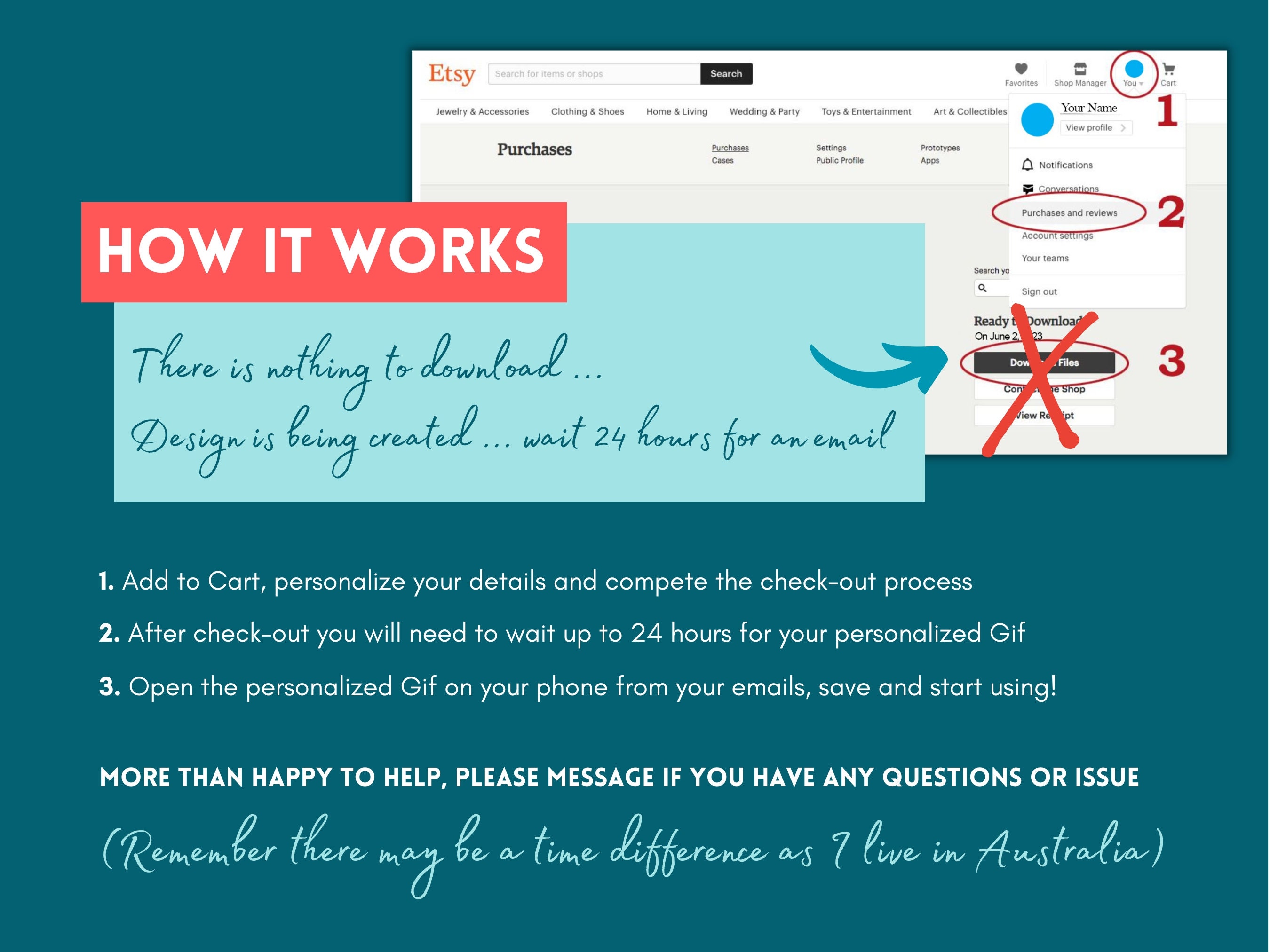 Personalized Dasher Animated Thank You Gif, Custom Delivery Driver Text ...