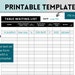 Printable Table Waiting List, Restaurant Table Waiting Form, Restaurant ...