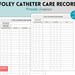 Foley Catheter Care Chart, Catheter Form, Foley Catheter Record Sheet ...
