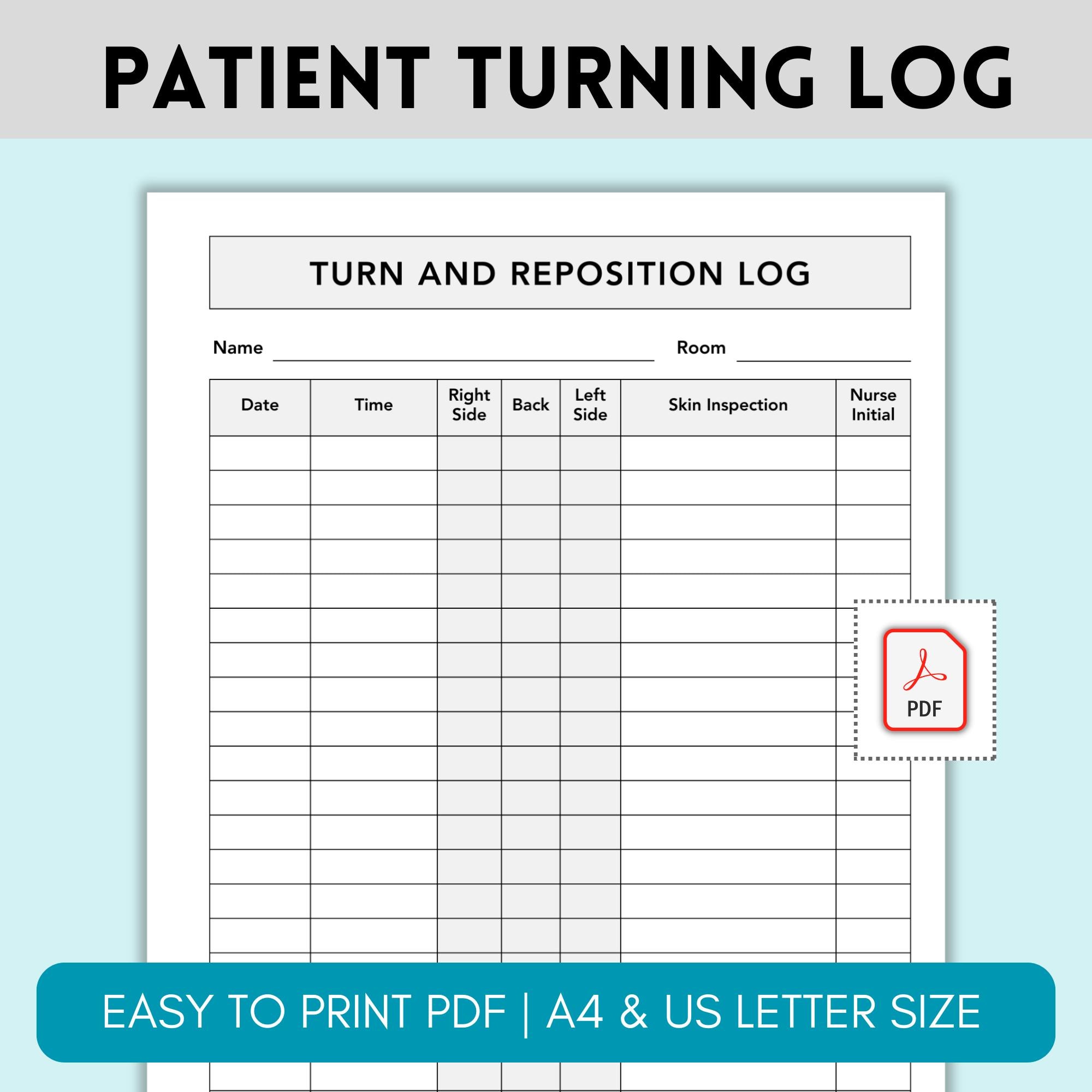 Patient Repositioning Chart