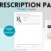 Prescription Pad Template, Rx Prescription Notepad Template ...