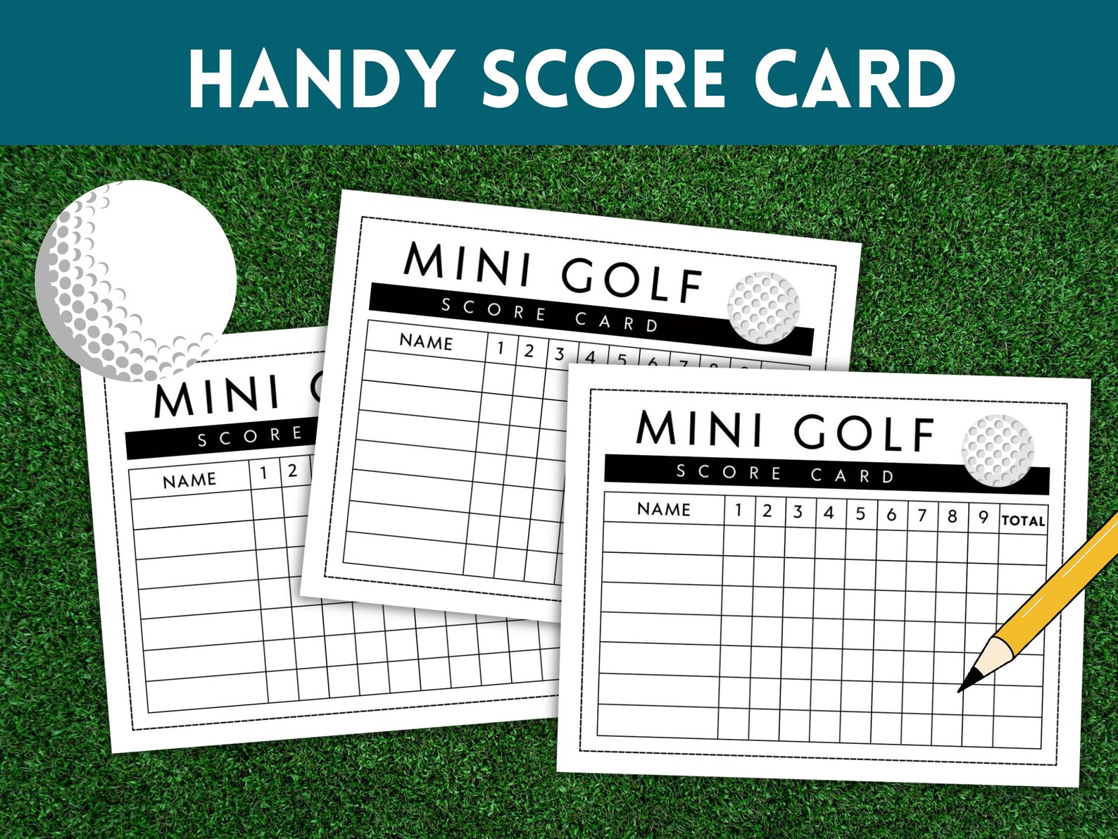 Printable Mini Golf Score Card, Mini Golf Putt Putt Party Score Sheet ...
