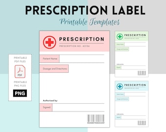 Prescription Label Template