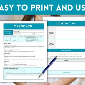 Wound Care Patient Information Sheet, Doctors Notes, Wound After Care ...