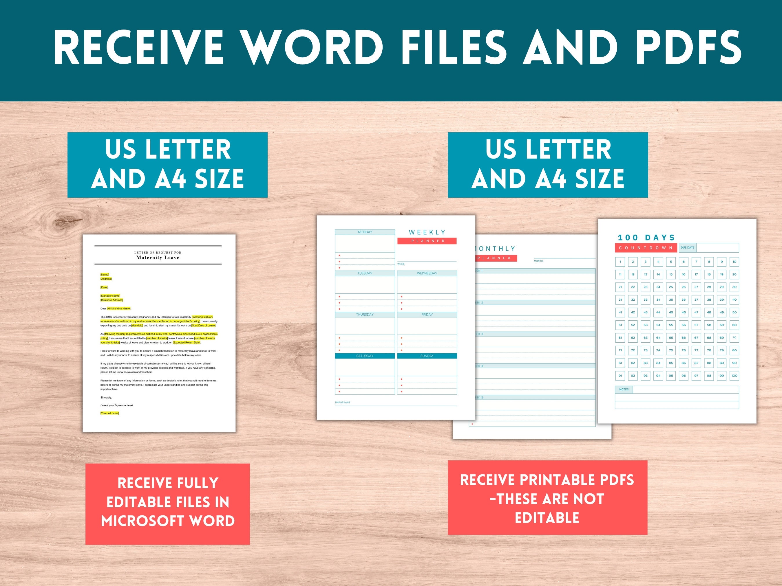 Maternity Leave Work Letter Template, Parental Leave, Maternity Leave ...