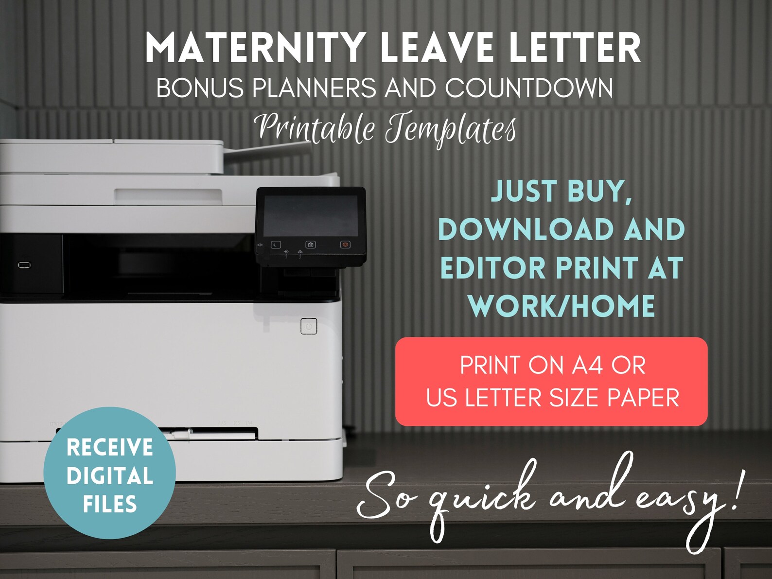 Maternity Leave Work Letter Template, Parental Leave, Maternity Leave ...