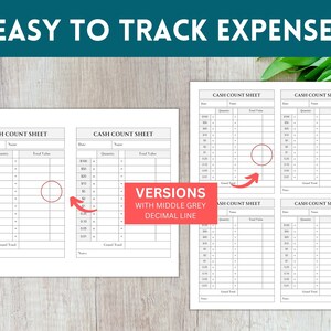 Cash Breakdown, Count Sheet, Cash Breakdown Slip PDF, Cash Withdrawal ...