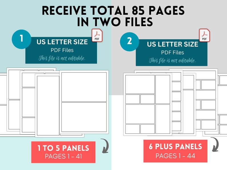 Blank Comic Book Template, Comic Drawing Book, Comic Book Panels ...