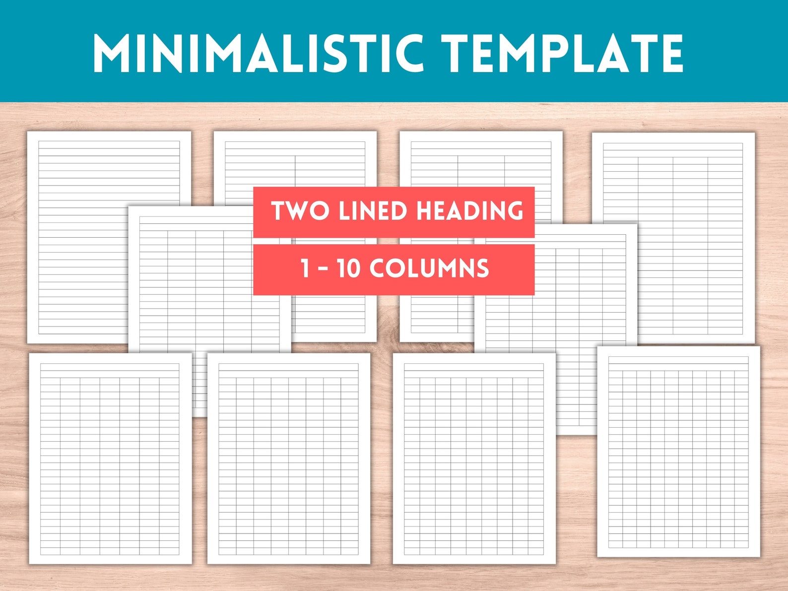 Blank Column Chart, Column Grid, Blank Table Chart Template, Printable ...