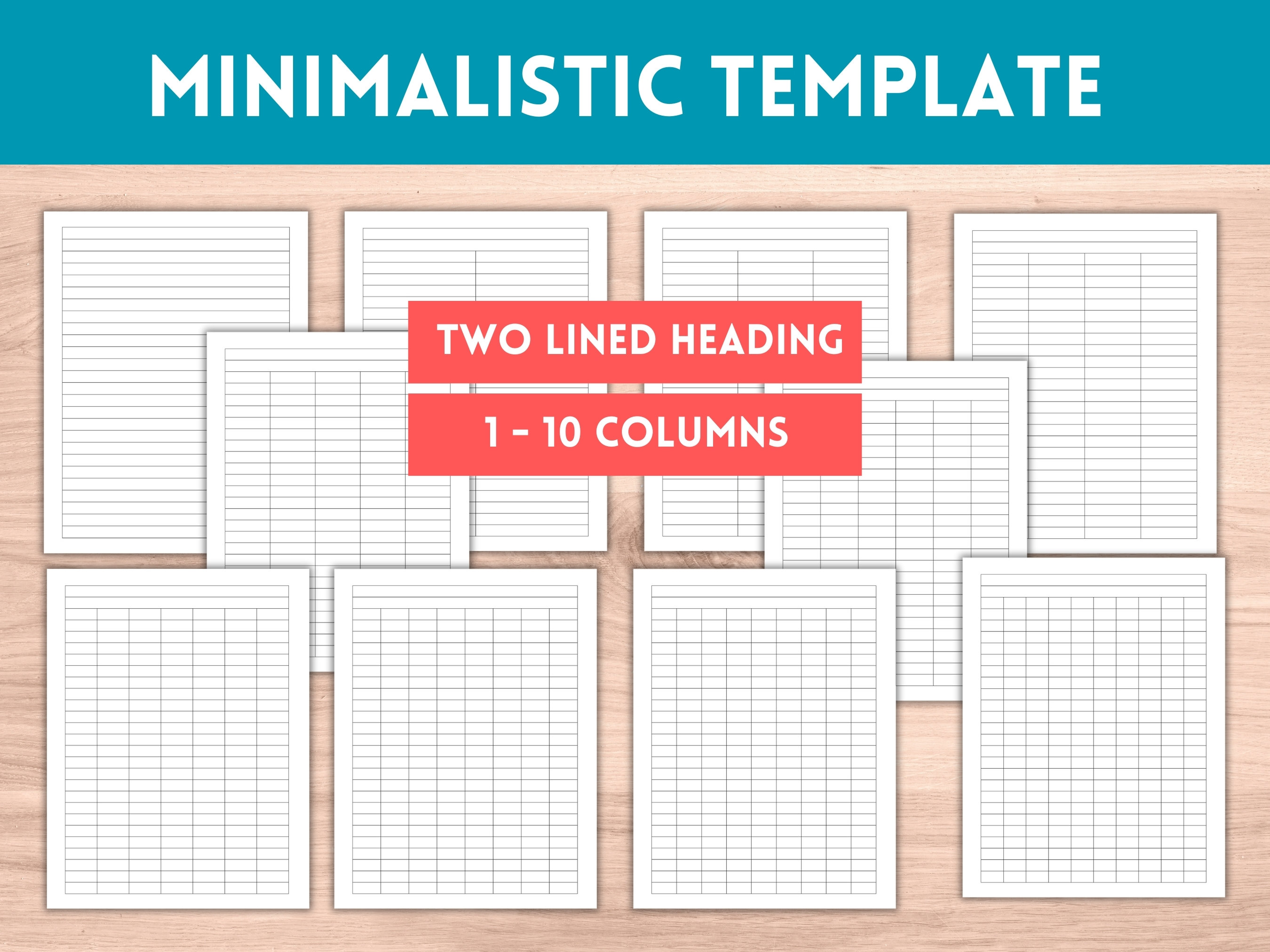 Blank Column Chart, Column Grid, Blank Table Chart Template, Printable ...