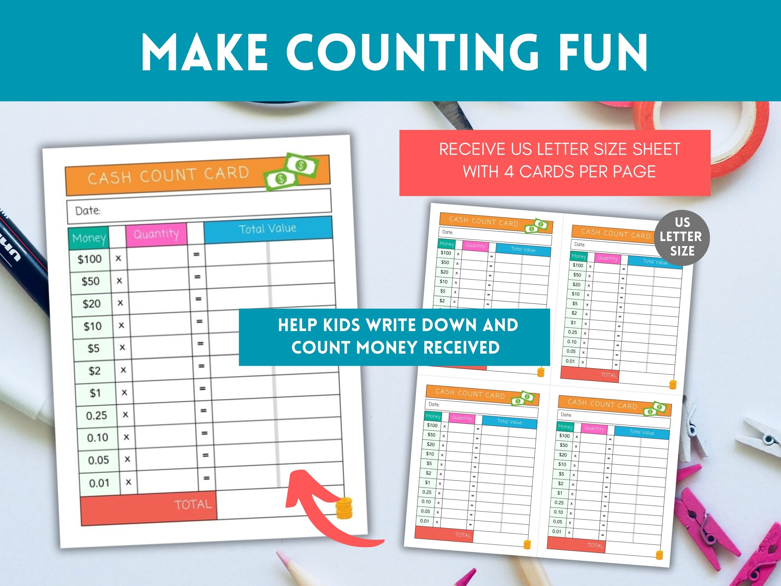 Payslip for Kids, Printable Kids Paystub, Kids Paycheck, Earn Money ...