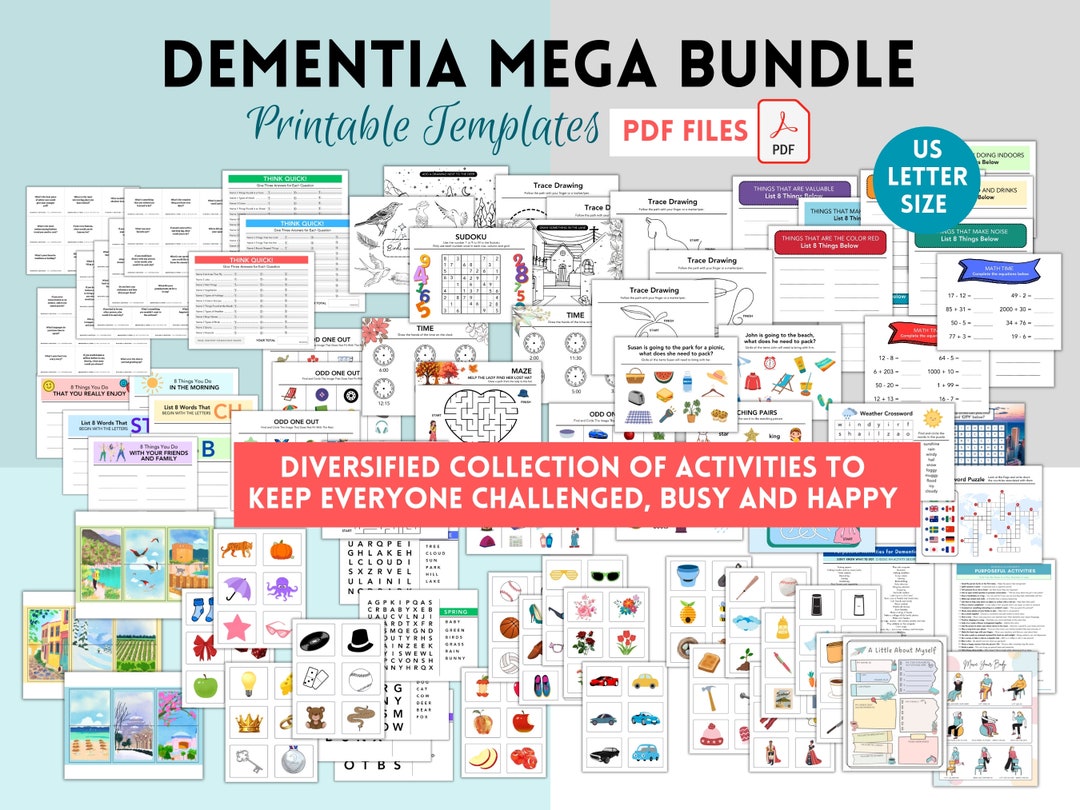 Dementia Mega Bundle, Dementia Activities, Reminiscing Game for Seniors ... Dementia Mega Bundle, Dementia Activities, Reminiscing Game for Seniors ...