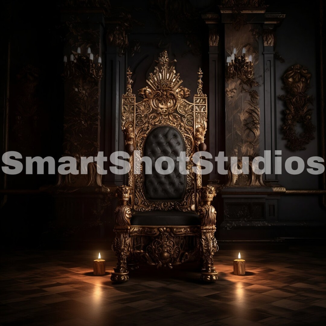 1 X Throne Digital Background, Digital Backdrop, Luxury Backdrop ...