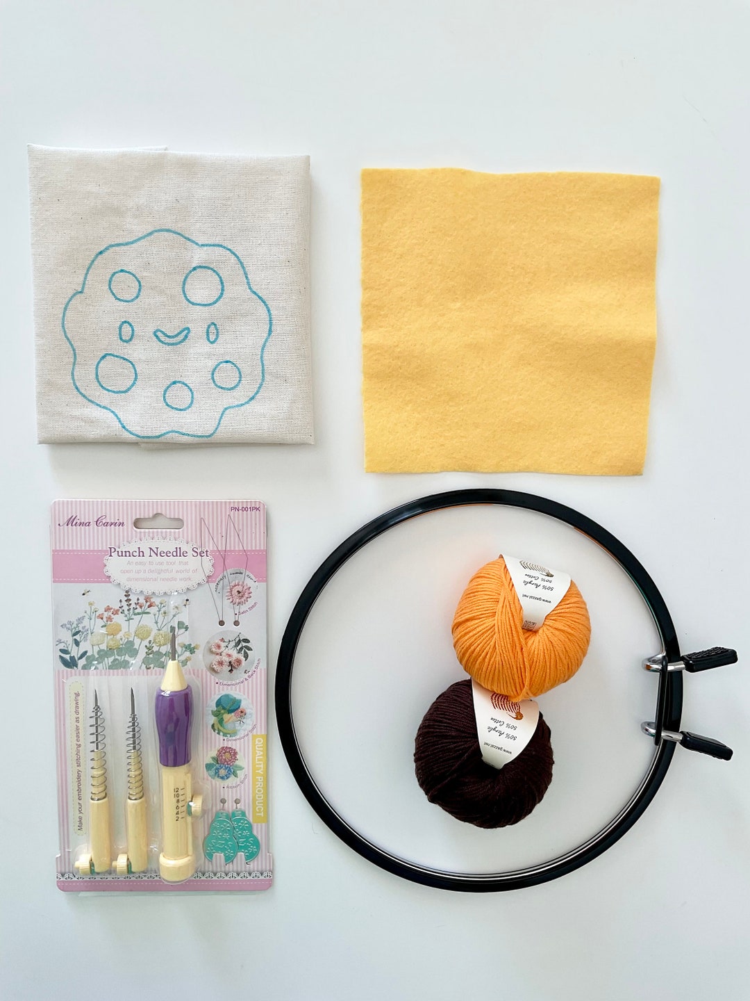 Cookie Punch Needle Kit for Beginners, How to Punch Needle, Rug Making ...