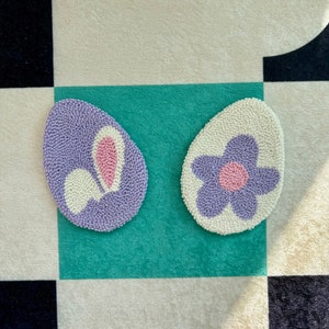 Easter Themed Coasters, Punch Needle Easter Decorations and Placemats ...
