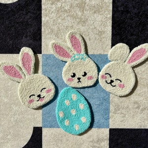 Easter Themed Coasters, Punch Needle Easter Decorations and Placemats ...