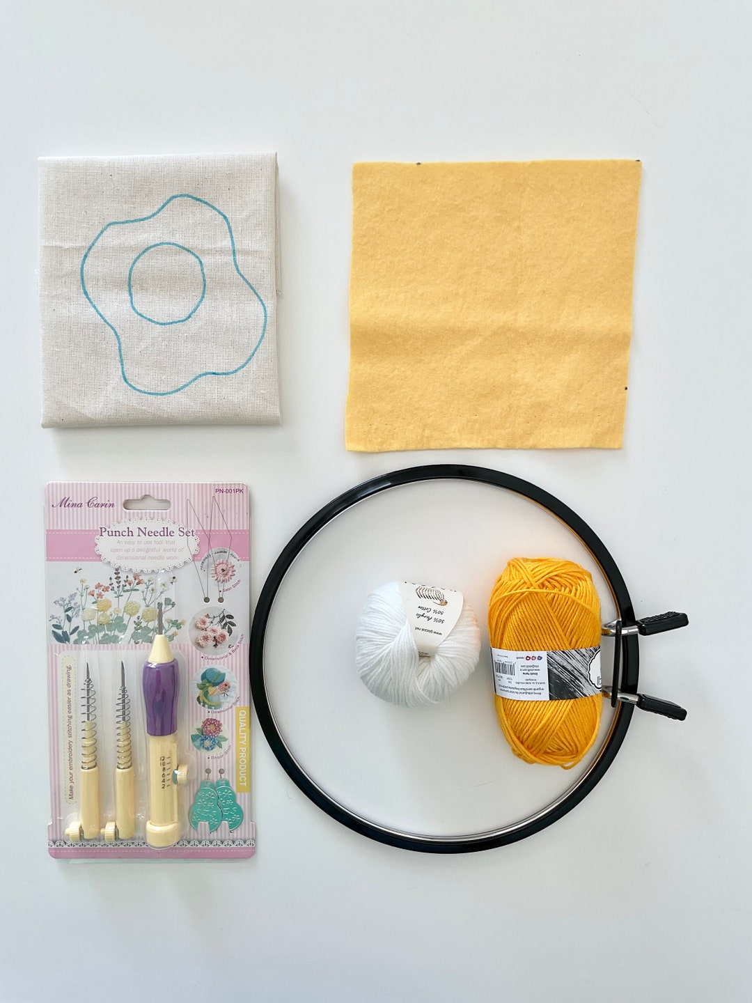 Punch Needle Kit for Beginners, Egg Models Punch Needle, Full Kit or ...