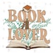 Book Lover PNG Digital Download, Sublimation Design, Sticker Design ...