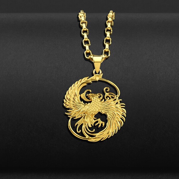 Gold Phoenix - Etsy