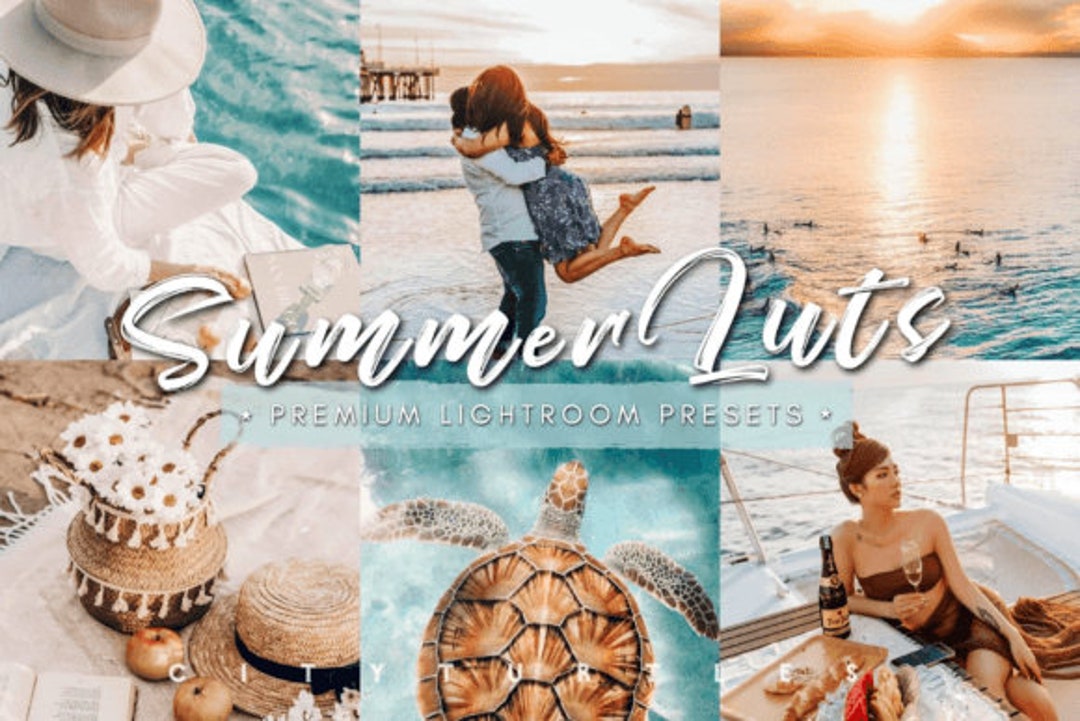 10 SUMMER Luts Premium Lightroom Presets Vibrant Travel Blogger Video ...