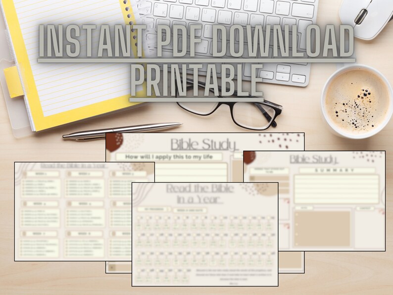 Read the Bible in 1 Year - Bible Reading Plan- Planner + Bible Study ...