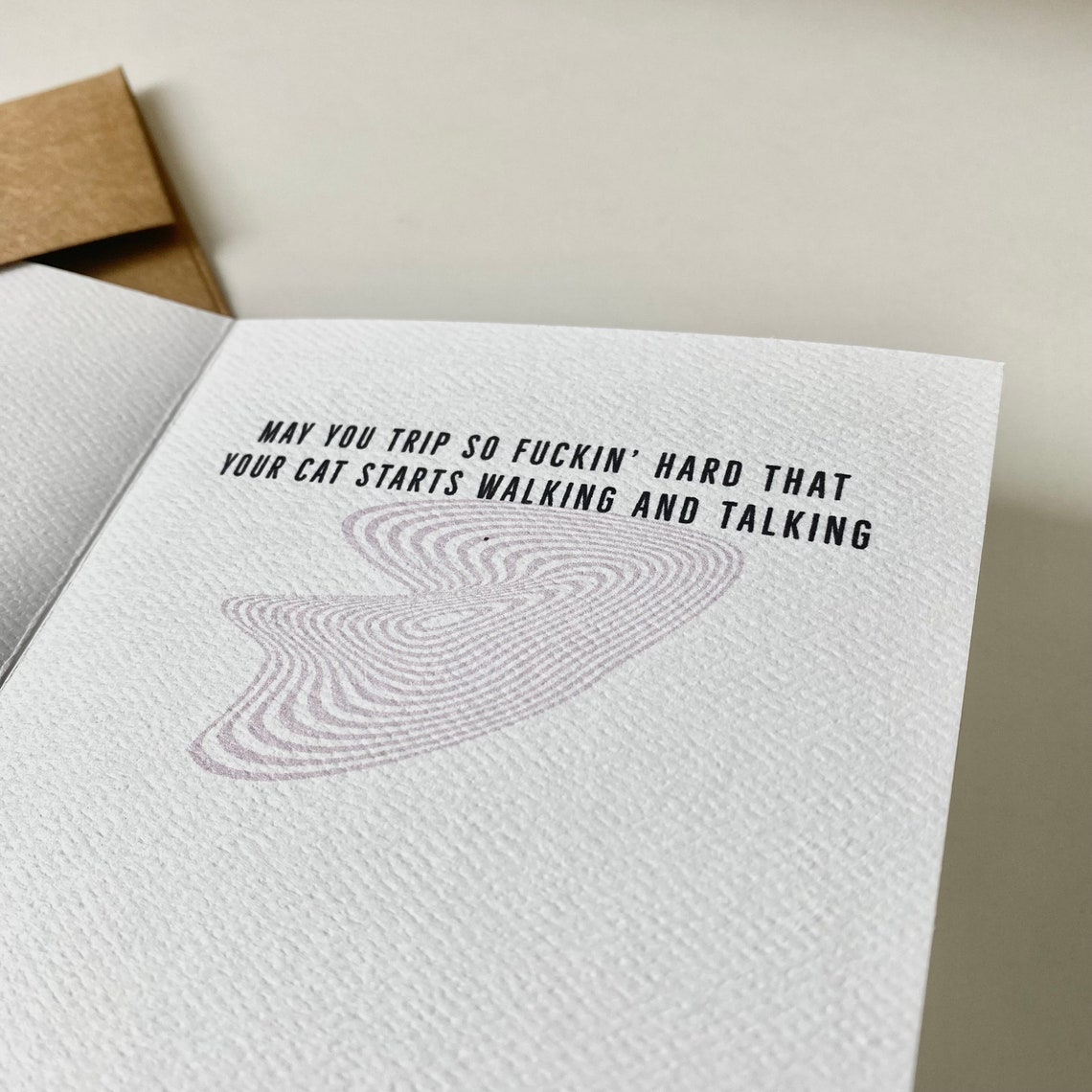 Groovy Happy Birthday Card Funny Card With Pun Cat Lover - Etsy