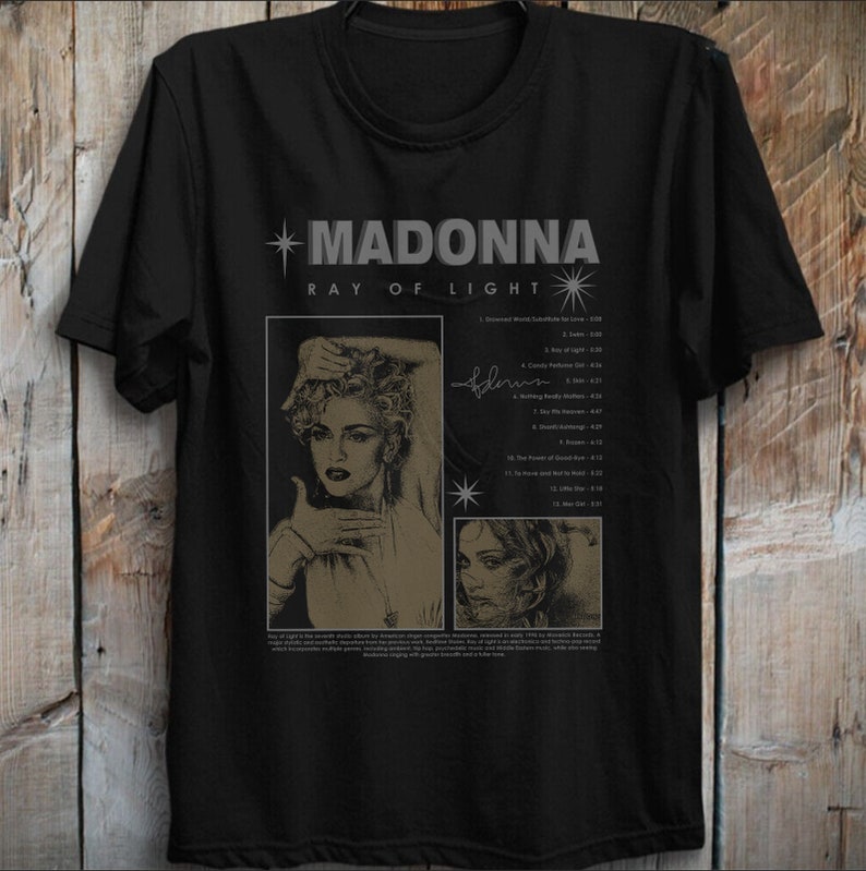 Madonna Vintage 90s Shirt, Retro Madonna Shirt, Madonna Concert Tour Shirt, Madonna Merch Shirt ...