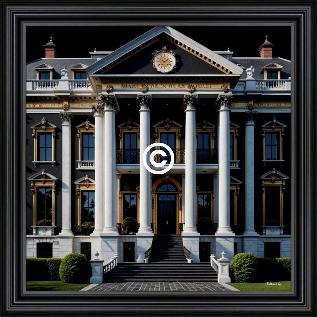 UNIQUE MANOR HOUSE Imposing Grooved Frame - Etsy
