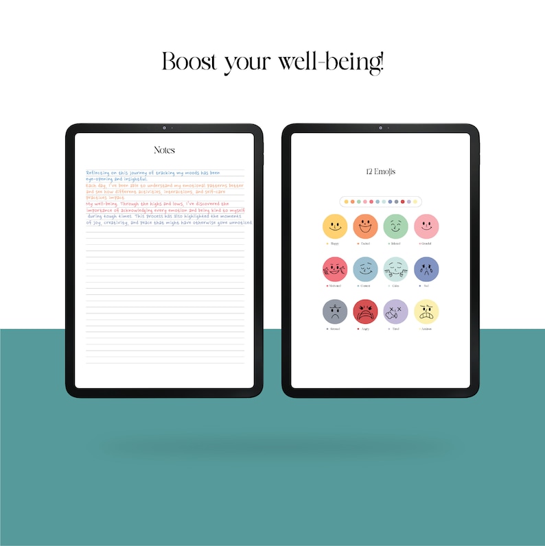 Mood Tracker A4 Printable PDF Mood All-in-one Solution for Emotional ...